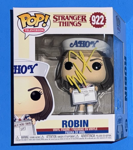 Maya Hawke Stranger Things Robin Signed Autograph Funko Pop #922 ...