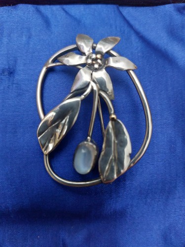 Vintage Silver Floral Brooch Sheana Stephen Edinburgh Silversmith ...