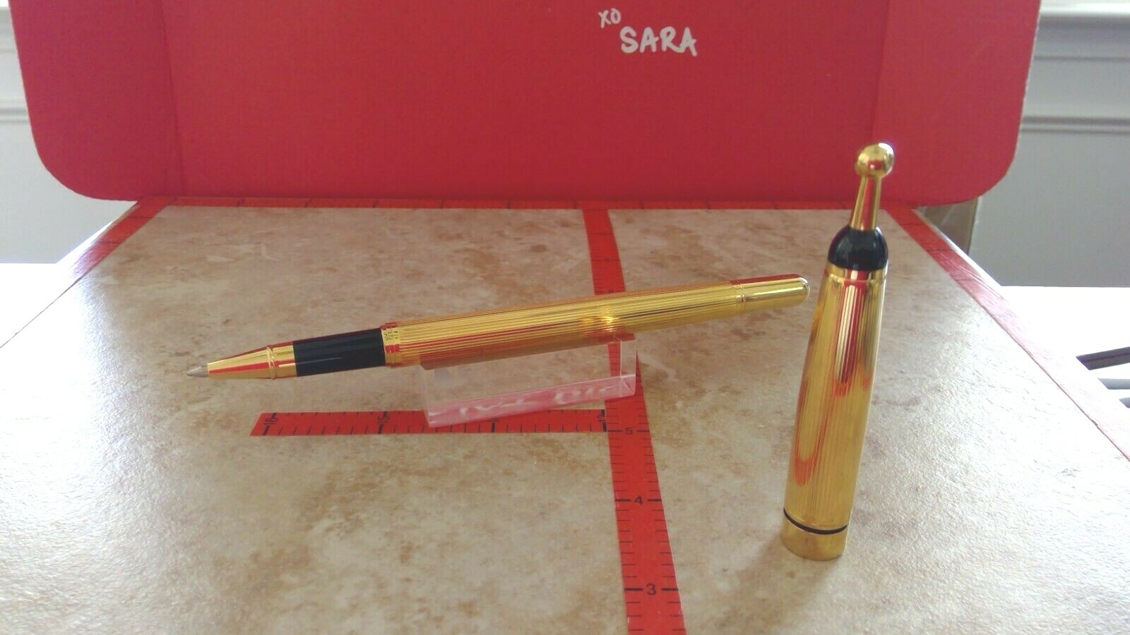 Desk Set Replacement Pen Executive Type GOLD PLATED Finish | eBay