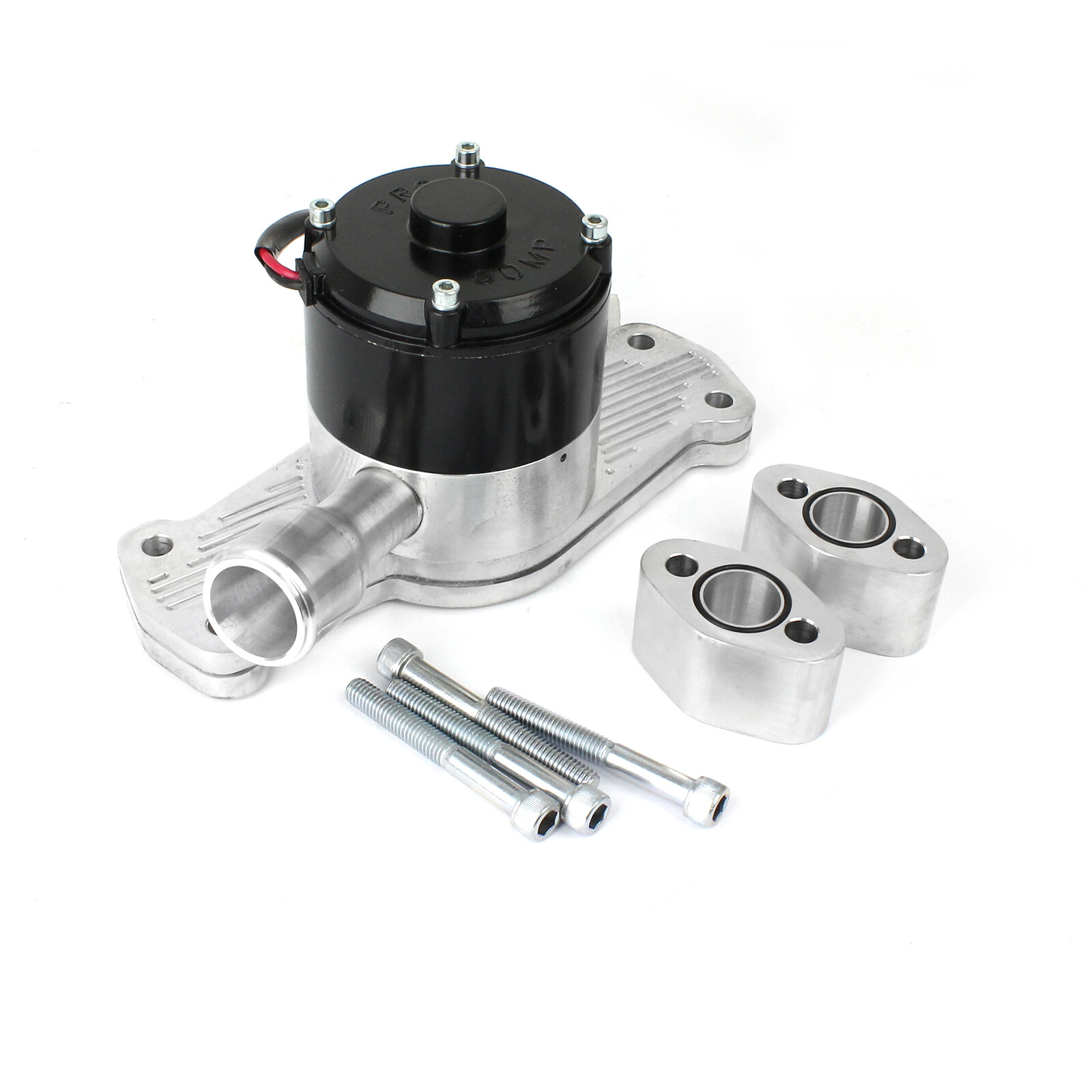 Chevy SBC 350 35 GPM Slimline Electric Water Pump Polished for sale ...