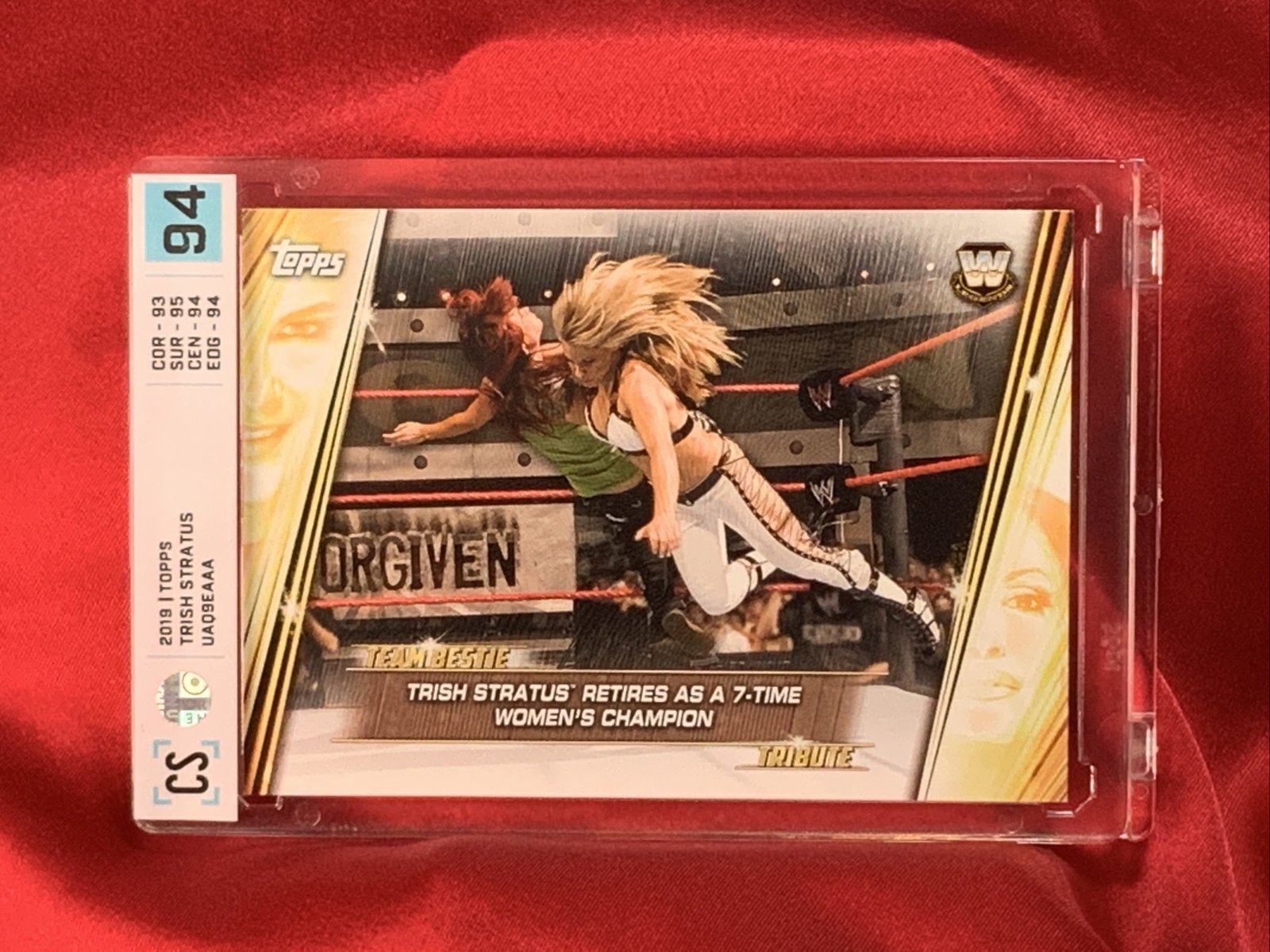 2019 WWE Trish Stratus & Lita, Topps #TB-8, Cardscore 94 (Gem Mint 10 ...