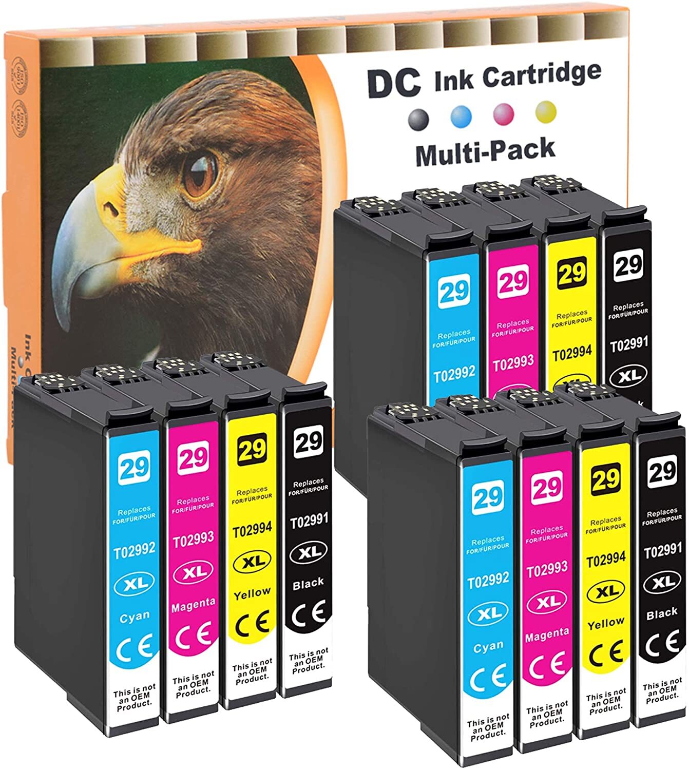 29XL Ink Cartridges For Epson XP-255 XP-235 XP-332 XP352 XP355 XP435 ...