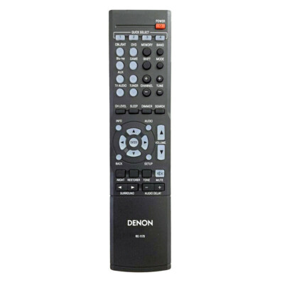 New RC-1170 For DENON AV Receiver Remote Control AVR-1513 DHT-1513BA RC ...