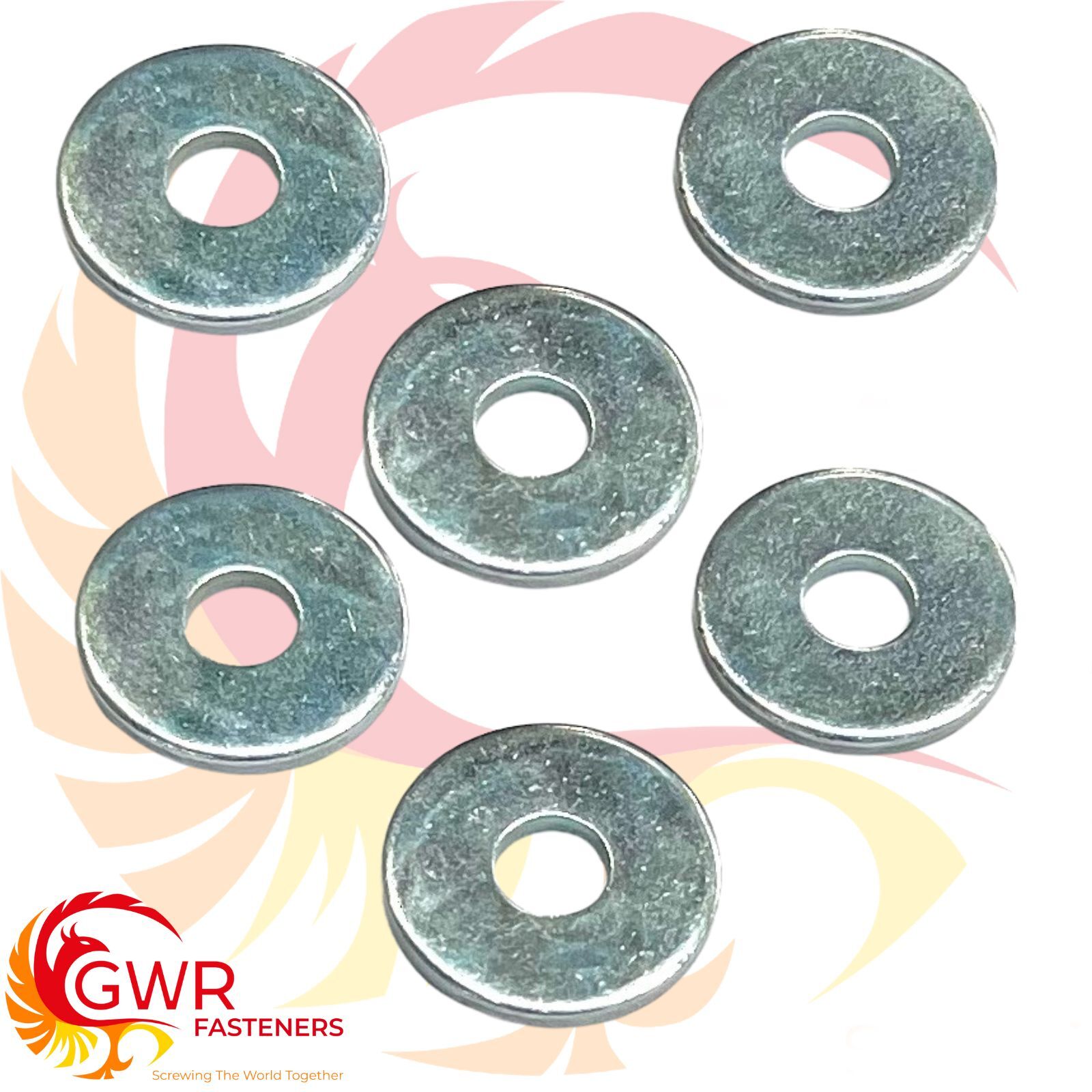 POP RIVET WASHERS - 3.2MM - 6.4MM STEEL BLIND POP RIVETS BACKING WASHER ...
