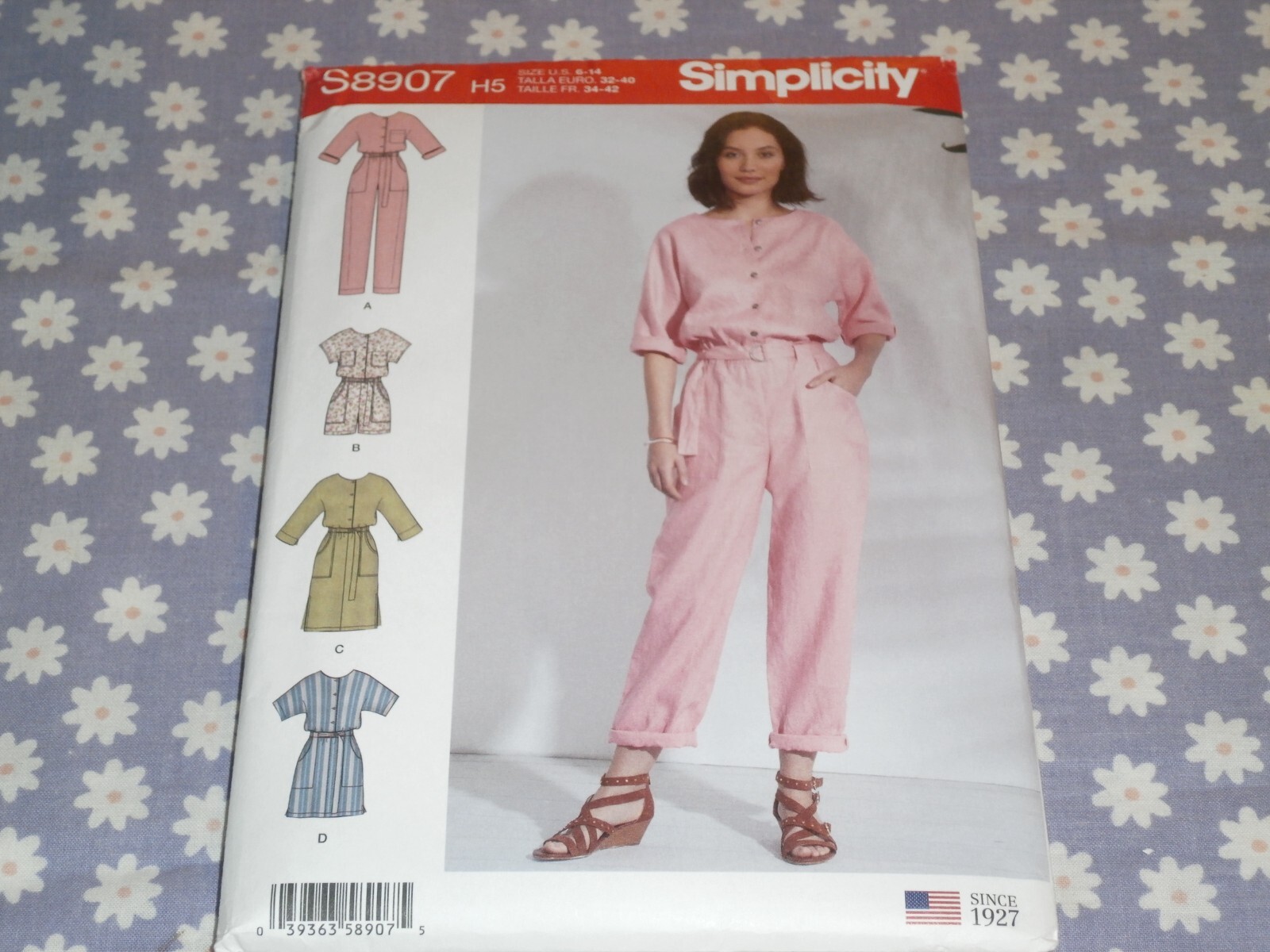 SIMPLICITY 8907 MISSES JUMPSUIT ROMPER & DRESS IN 2 LENGTHS PATTERN ...