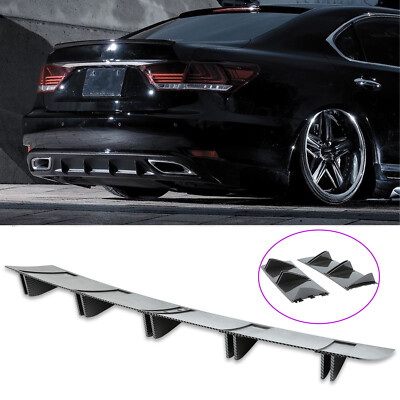 For Lexus LS400 LS430 LS460 Carbon Rear Bumper Lip Diffuser 5 Shark ...