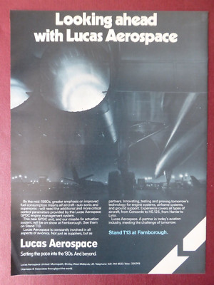 9/1976 PUB LUCAS AEROSPACE CONCORDE GPDC ENGINE MANAGEMENT SYSTEM ...