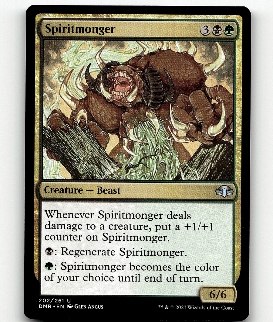MTG Spiritmonger Regular Dominaria Remastered Uncommon | eBay
