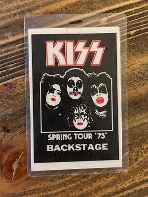 Extremely Rare Vintage 1975 KISS Backstage Pass | eBay