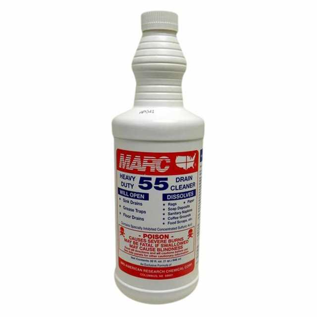 MARC 55 Heavy Duty Drain Line Opener Cleaner & Sewer Aid 32oz for sale ...