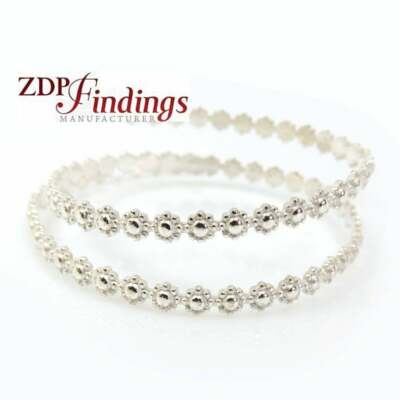 12 inch Gallery Pattern wire - 4mm Sterling silver 935 Decorative Bezel ...