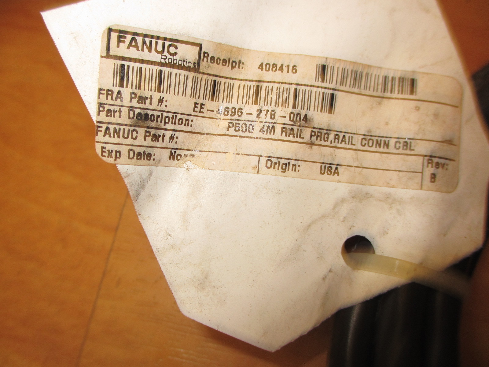 Fanuc Robotics EE-4696-278-004 Robot Cable Assembly 4M *NEW* P500 Rail ...