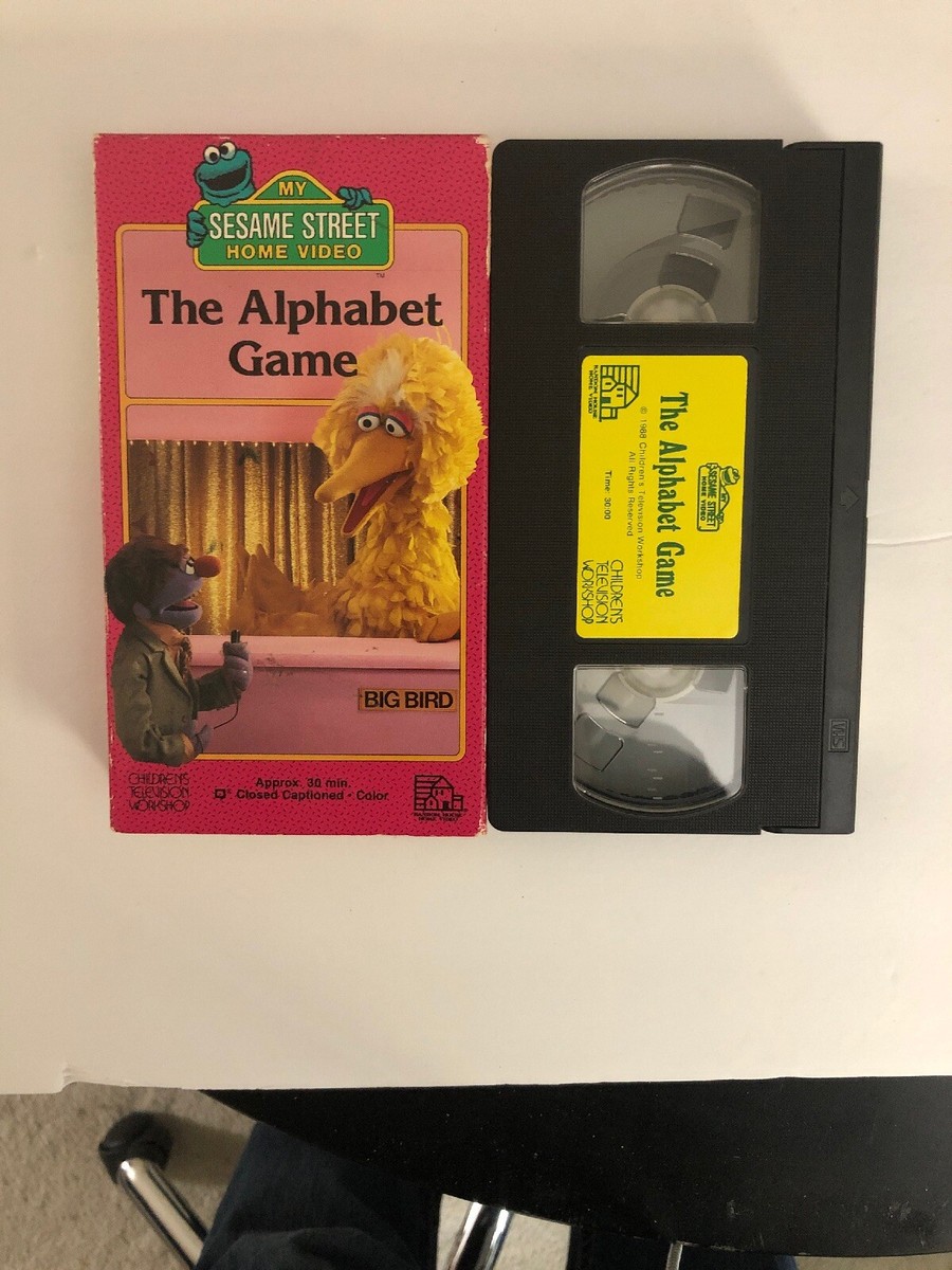 Sesame Street The Alphabet Game Vhs