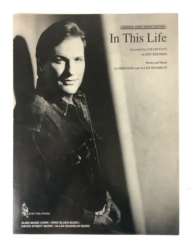 In This Life Collin Raye 1992 Sheet Music Piano Guitar Vintage Country ...