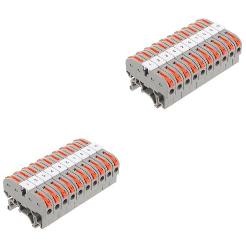 Set of 2 Terminals Electric Connectors for Wiring Miniature Block | eBay