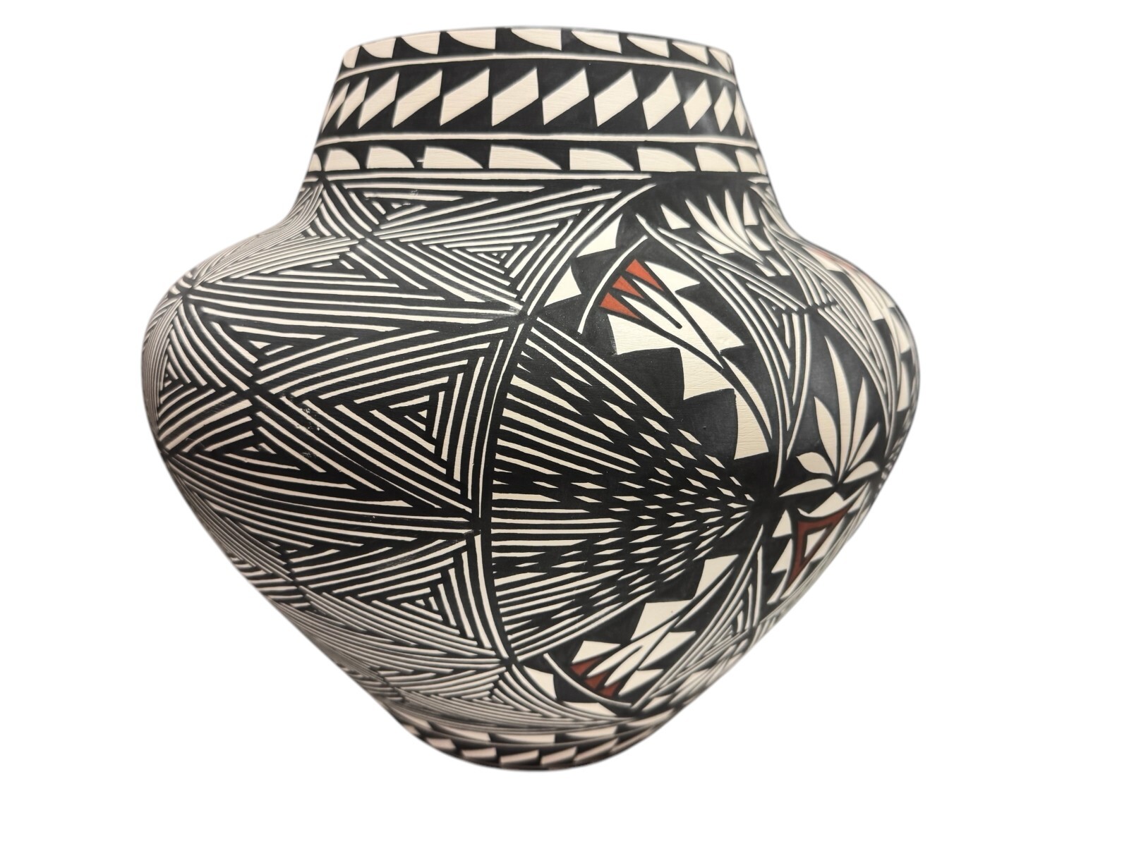 Native American Pottery Acoma Southwest Home Decor Hand Painted Mona ...