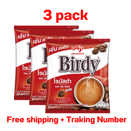 Birdy Robusta Instant Coffee Powder Mixed 3in1 Nice Coffee Drink Aroma ...