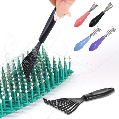 Plastic Handle Comb Hair Brush Cleaner Hand Tool Brush Cleaning Claws ...
