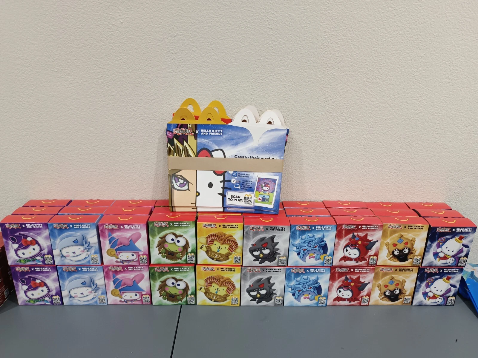 Купить Ибей Set Of 10 Mcdonalds Happy Meal Yu Gi Oh X Hello Kitty X