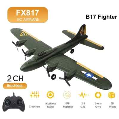 B17 2.4G RC Remote Plane Bomber Glider Fixed-Wing Fighter Toy RTF Drop ...