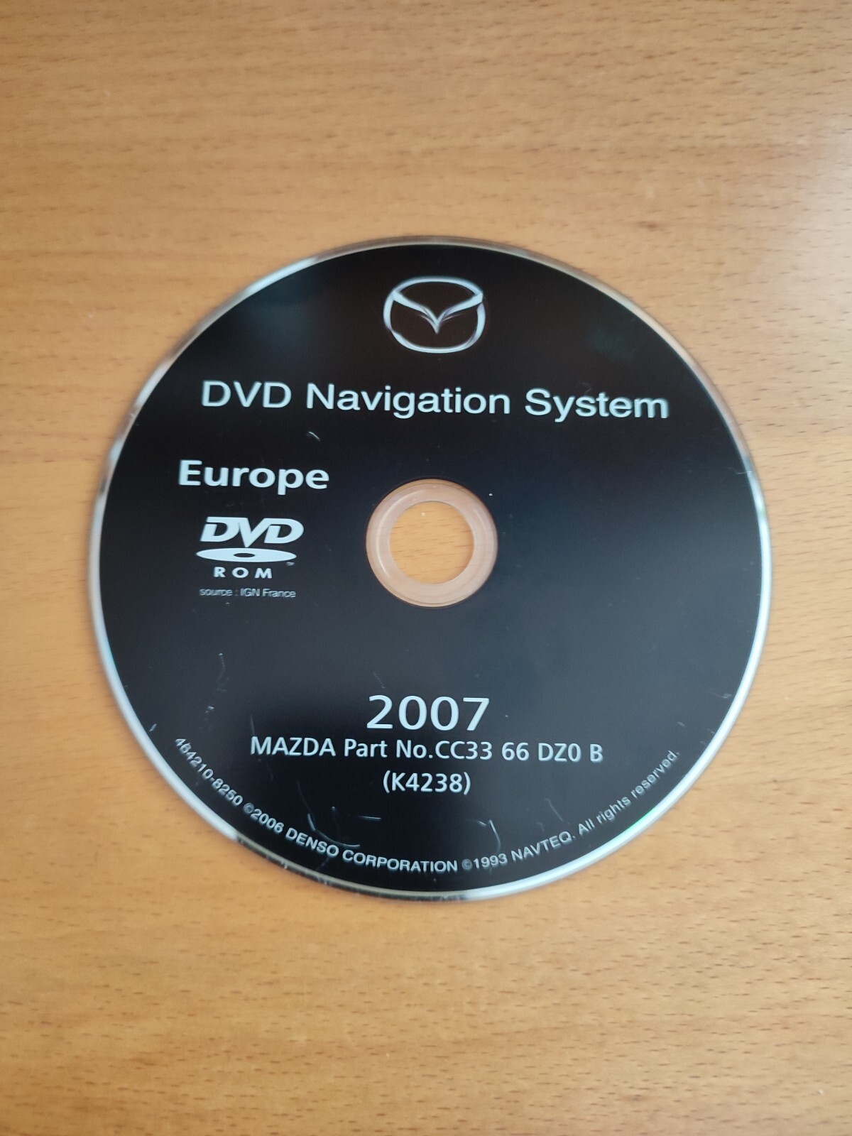 DVD Navigation MAZDA DENSO DEUTSCHLAND EUROPA 2007 CC3366DZ0B (K4238 ...