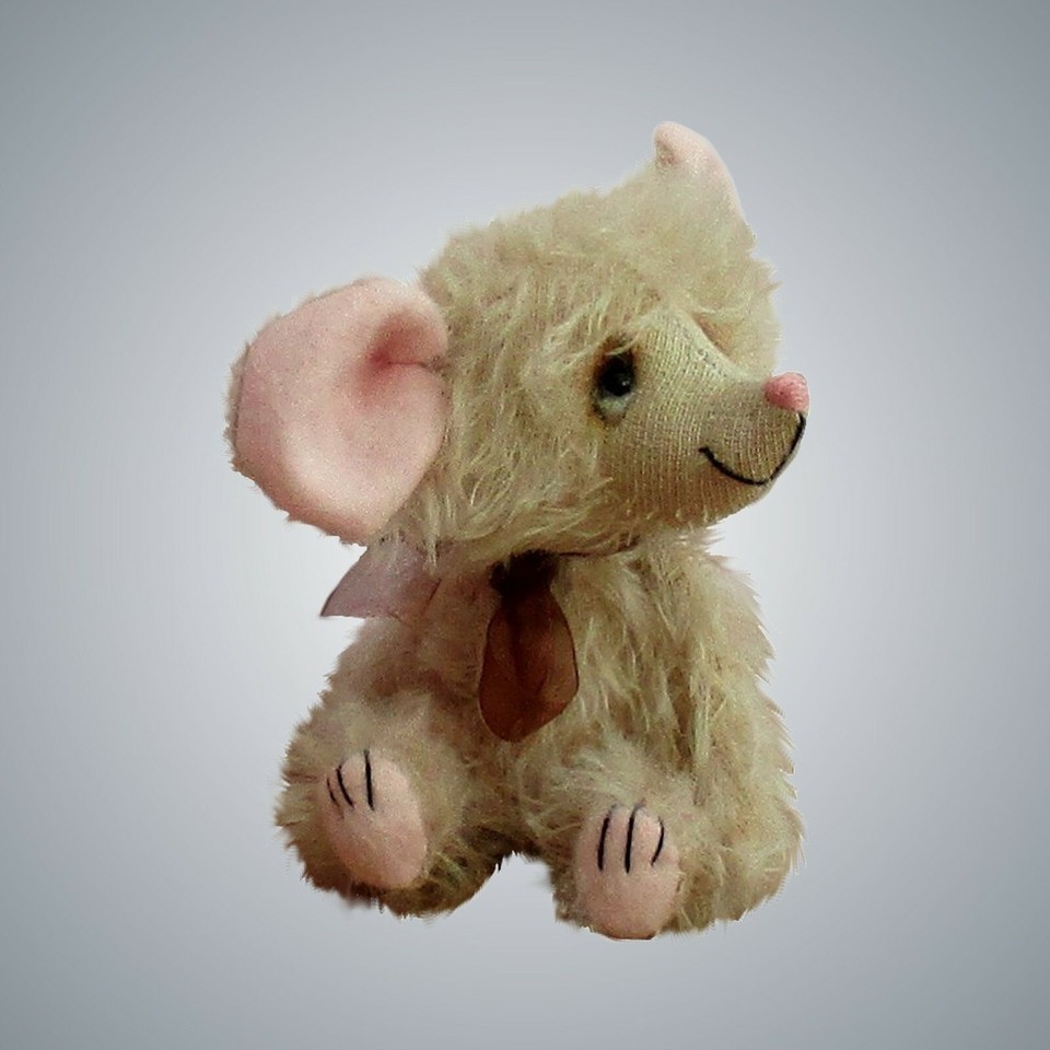 Figaro soft toy mouse sewing pattern. Makes 5 inch jointed mouse by ...