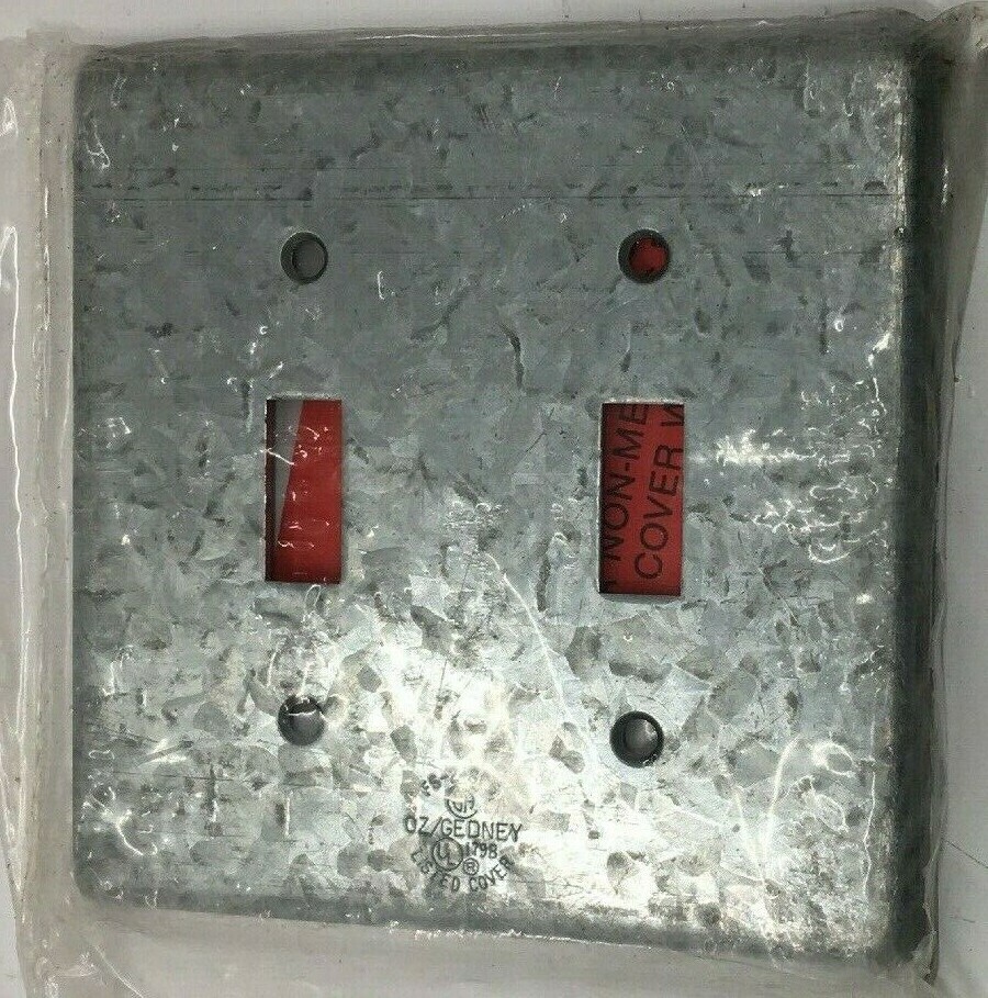 FS-2-SCS O.Z/GEDNEY STEEL 2-GANG TOGGLE SWITCHITCH CAST DEVICE BOX ...