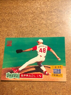1994 Topps Stadium Club Baseball # 56 ML Debut Jerry Spradlin RC | eBay