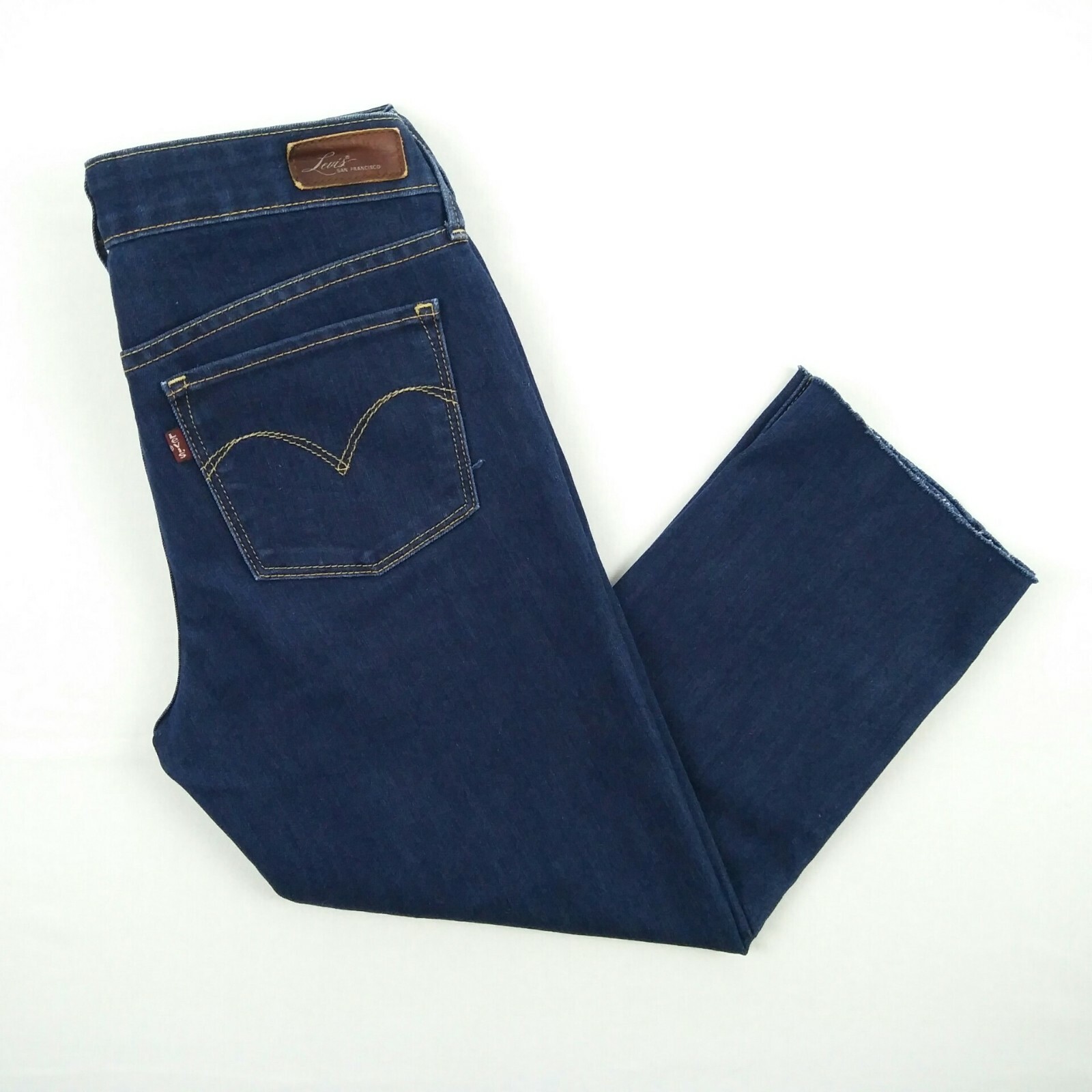 Levi's - Slight Curve Classic Slim Leg Crop Jeans Raw Hem Women's Size ...
