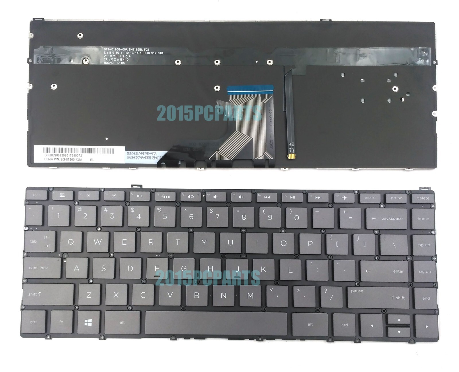 Brown HP Spectre x360 HP 13-AC000 13-W000 13-AP000 13-AE000 Keyboard ...