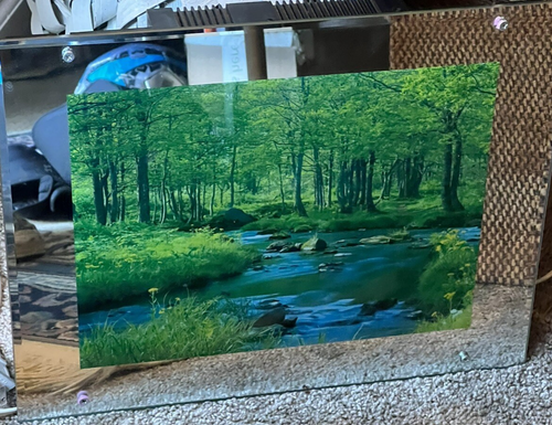 Motion Image/sound Lamp Moving Waterfall Picture Light water Flow13x16 ...