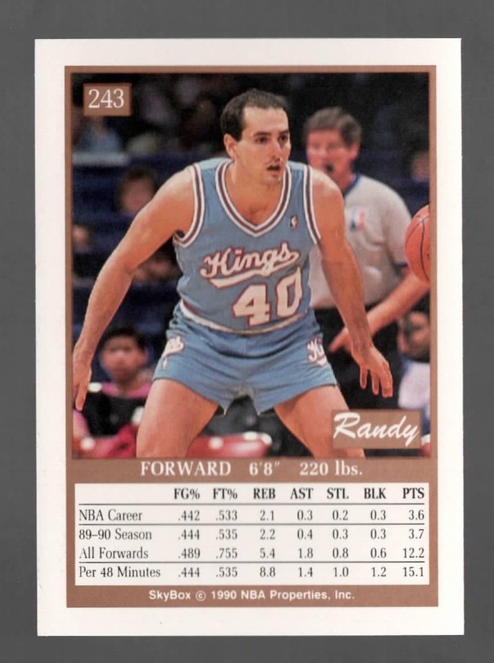 1990-91 SkyBox Randy Allen Sacramento Kings #243 Near Mint or Better | eBay