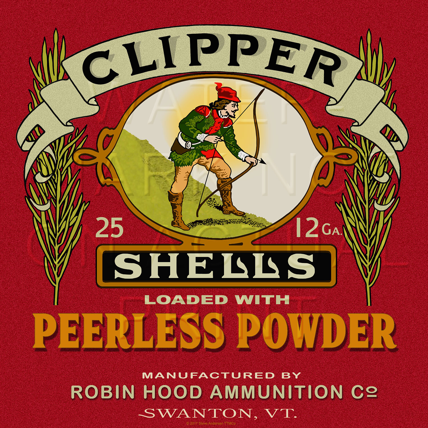 Reproduction Vintage Clipper Shotgun Shells Box Label Canvas Print | eBay
