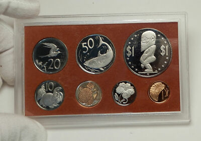 1974 COOK ISLANDS Polynesian Creation Fish Oranges 7 Coin Coin Proof ...