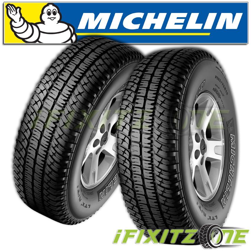 2 Michelin LTX A/T2265/70R17 121R All Terrain 60000 Mile Tires White ...