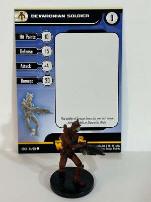 Star Wars Revenge of the Sith 44/60 Devaronian Soldier (C) Miniature | eBay