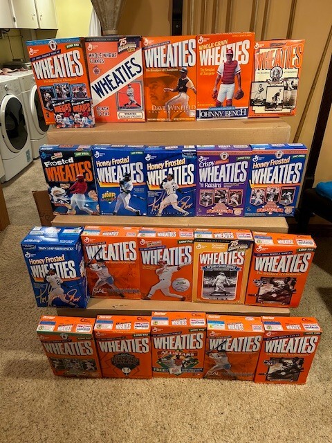 Massive Wheaties Box Collection 83 Unopened Boxes! Late 90s and Early ...