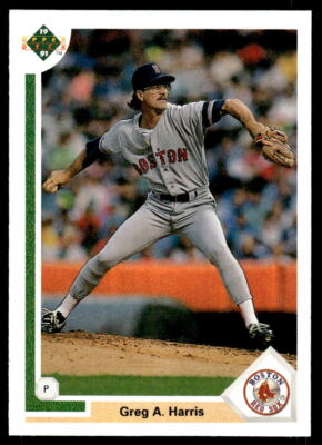 1991 Upper Deck 509 Greg A Harris Boston Red Sox Baseball Card | eBay