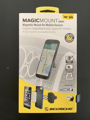 NEW Scosche Magic Mount Vent Magnetic Mount MAGVM2 - Black | eBay