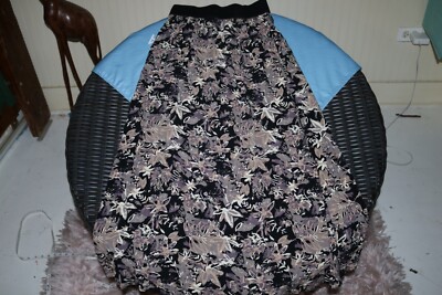 CHANCES R Size S Small Flare Skirt Multicolor Leaf/Floral Pattern ...