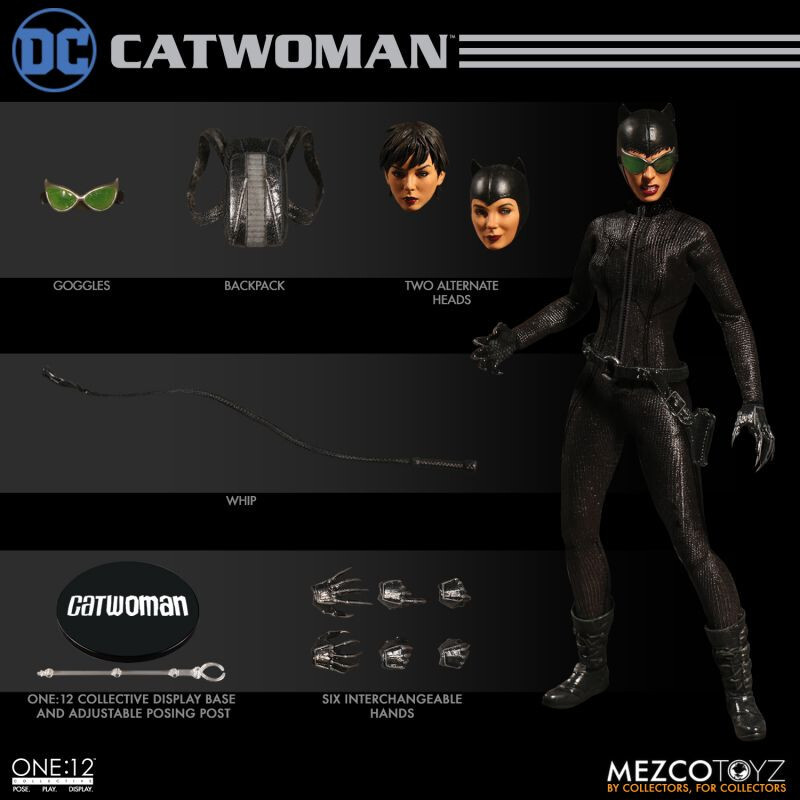 MAFEX #105 BATMAN AND MAFEX #216 BANE PLUS MEZCO ONE:12 CATWOMAN / 3 ...