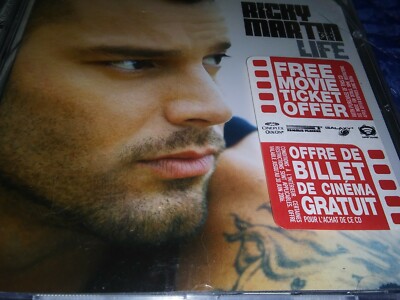 RICKY MARTIN LIFE CD/NWT/TRACKS/COLUMBIA RECORDS/DISTRIBUTED BY SONY ...