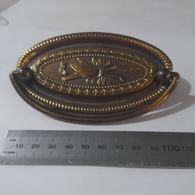 8 X Victorian Style Oval Plate Handles 4 1/4" O.1646 | eBay UK