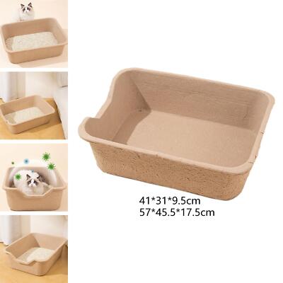 Bac à litière jetable pour chat Bac à litière pour chaton Fournitures ...