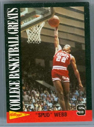 Spud Webb 1991-92 Kelloggs College Greats #15 NC State | eBay