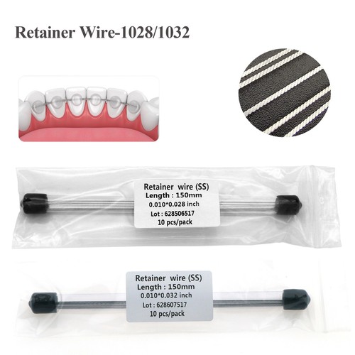 Dental Ortho Lingual Retainer Wire Stainless Steel Retention Wires Flat ...