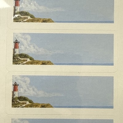 Lighthouse Personalized Address Labels Sheet Vintage 150 Printer Blank ...