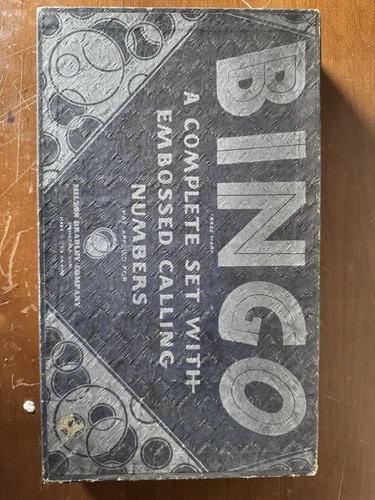 Vintage Bingo Milton Bradley 1930's With Embossed Call Out Numbers | eBay