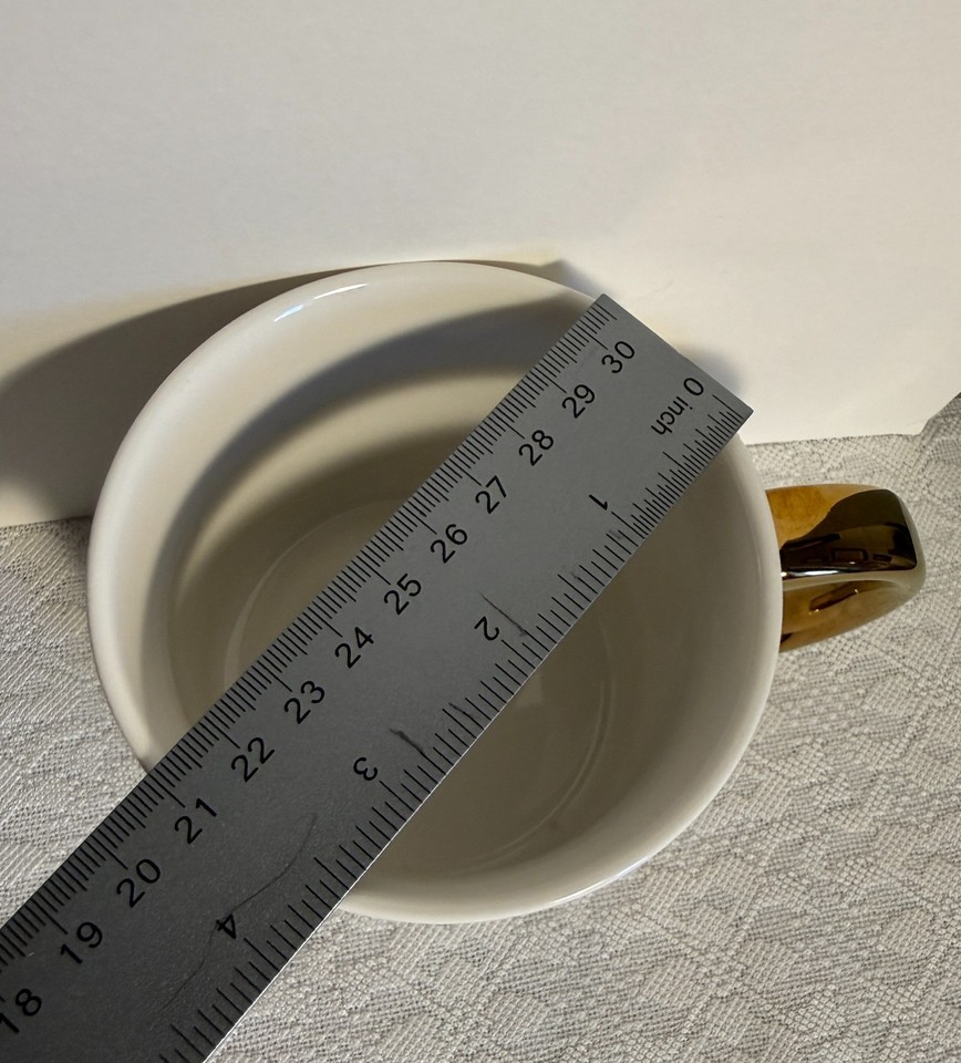 OPALHOUSE Monogram Initial Letter “N” Floral Coffee Mug 16 Oz Gold tone ...