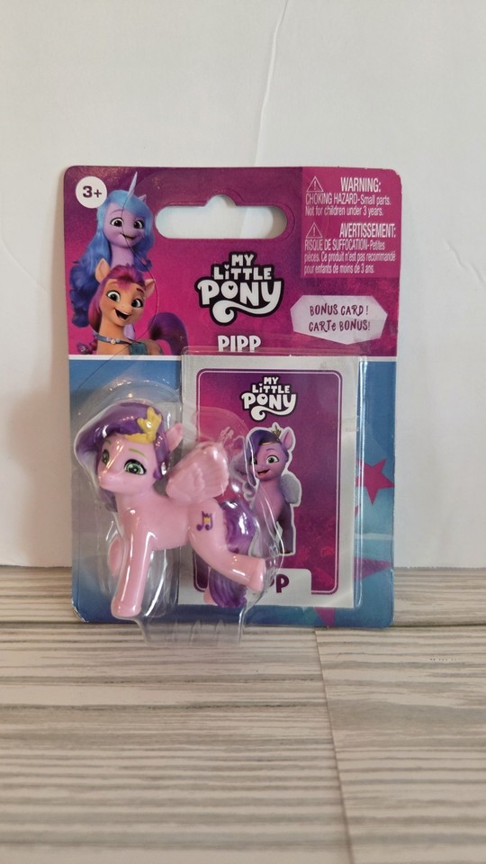 My Little Pony Pipp 2" Figure With Bonus Card Horse Cake Topper MLP New ...